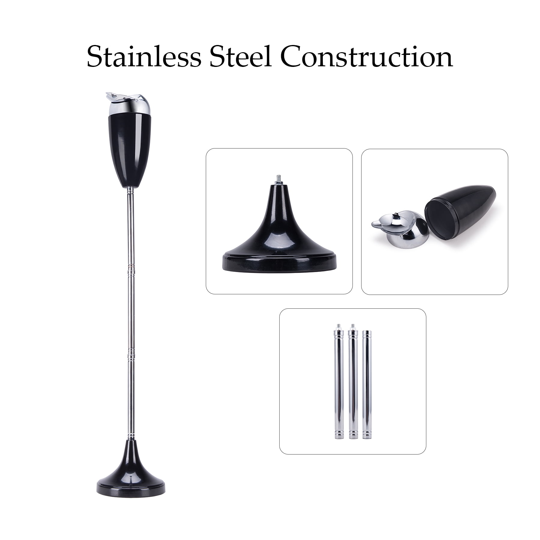 Vintage Outdoor Floor Standing Cigar Ashtray Height Adjustable ...
