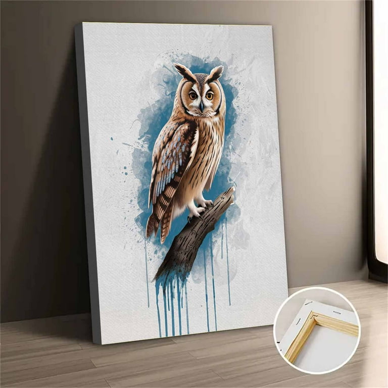 abstract owl artwork