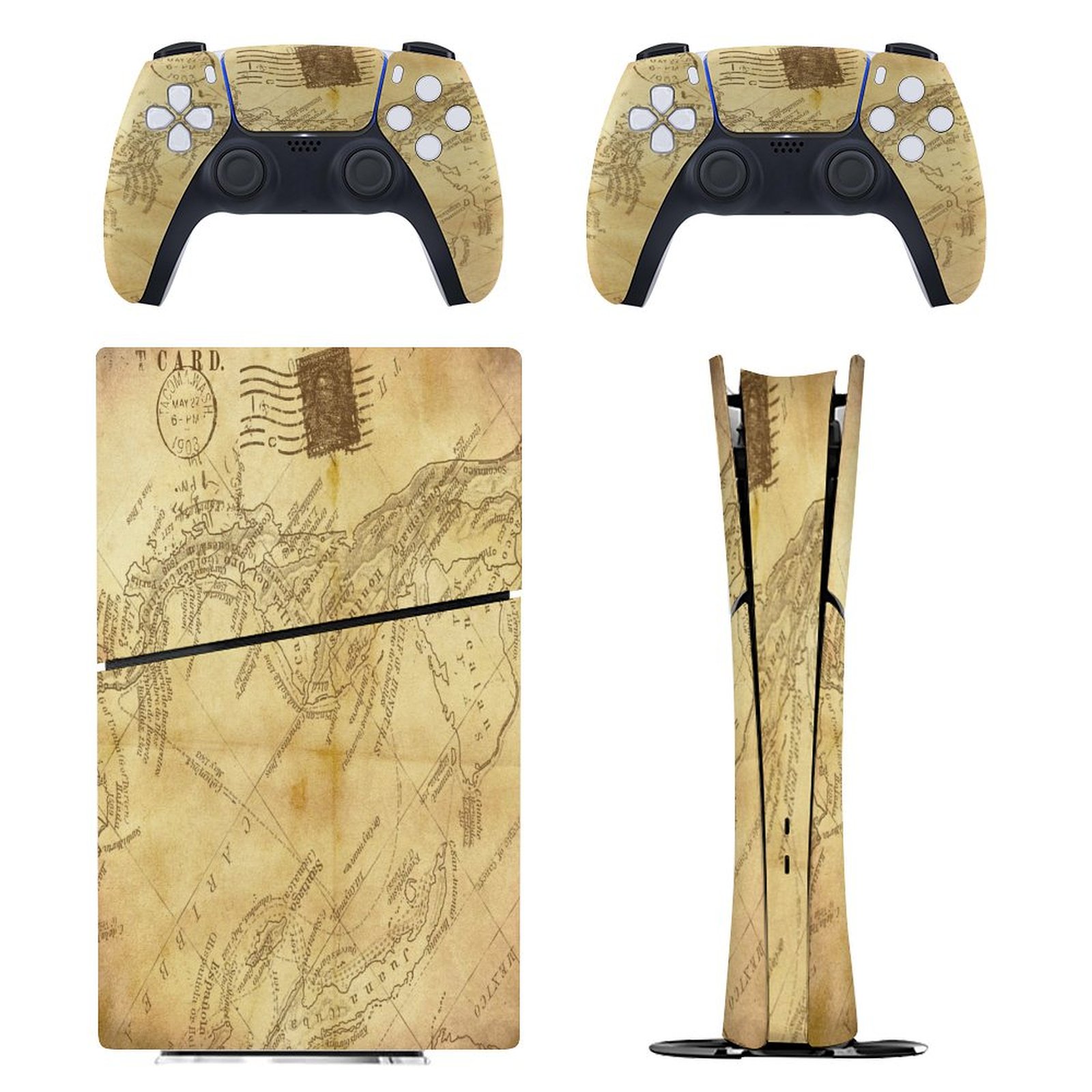 Vintage PS5/PS5 Slim Digital Disc Skin Sticker For Console And ...