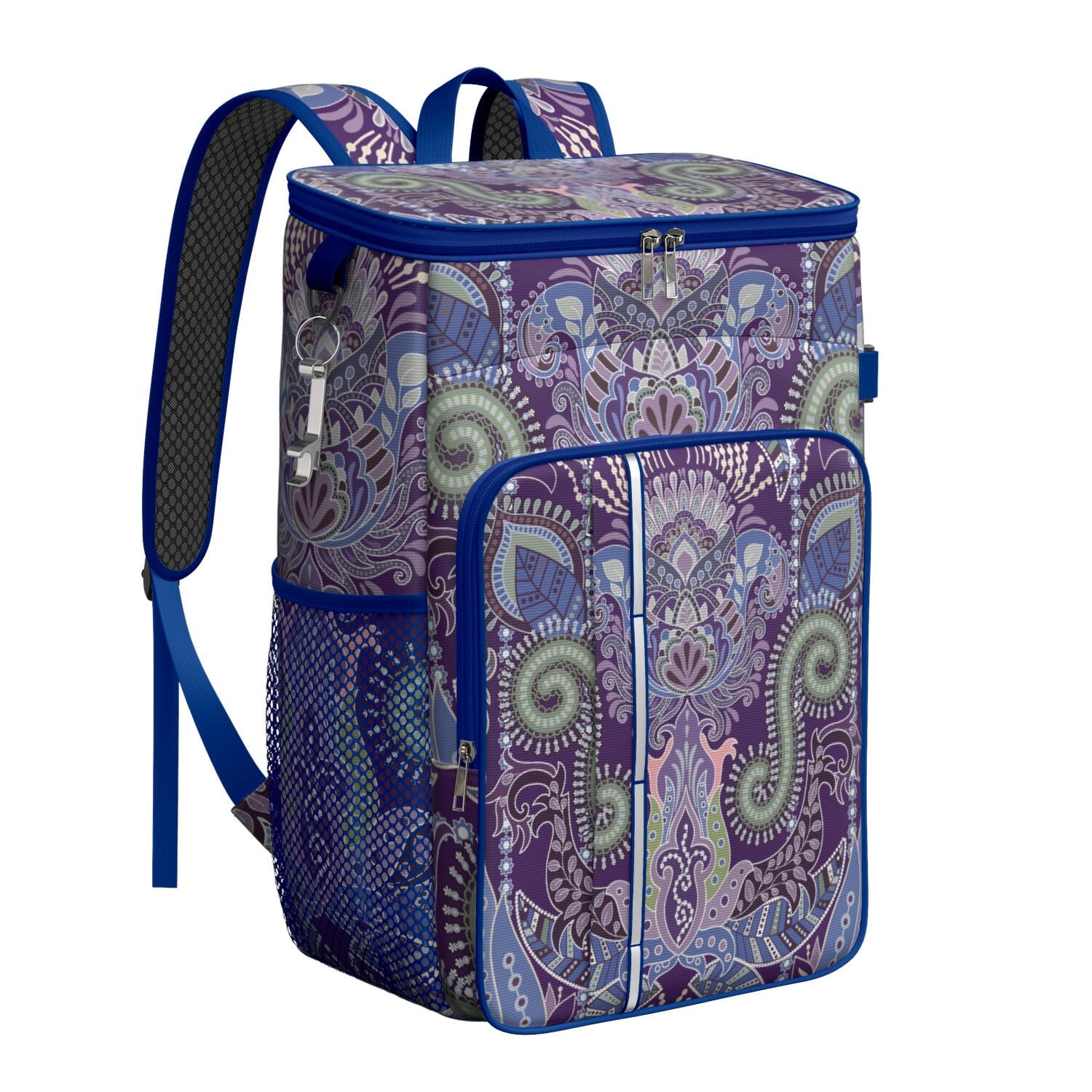 Vintage Paisley Insulated Backpack Cooler, Leak-Proof and High ...