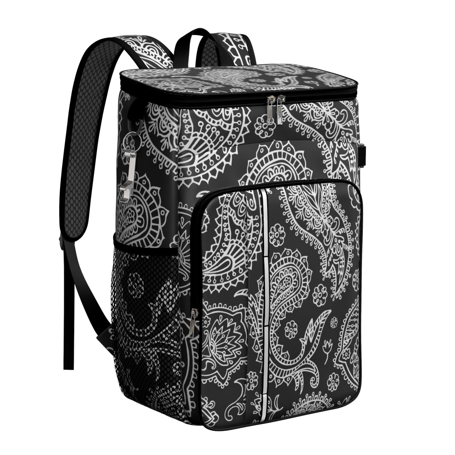Vintage Paisley Insulated Backpack Cooler, Leak-Proof and High ...