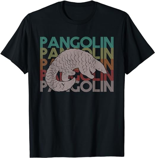 Vintage Pangolin Retro 70s 80s Funny Pangolin T-Shirt - Walmart.com