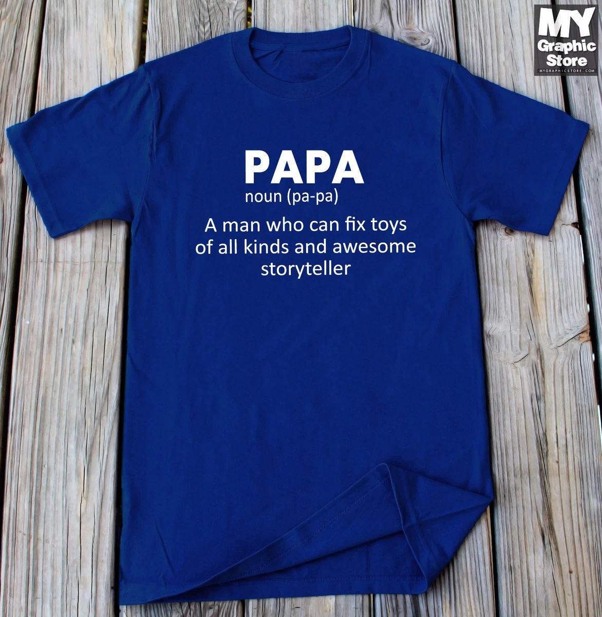 Vintage Papa T-Shirt Fathers Day Gift Grandpa Papa Daddy Dad Shirt ...