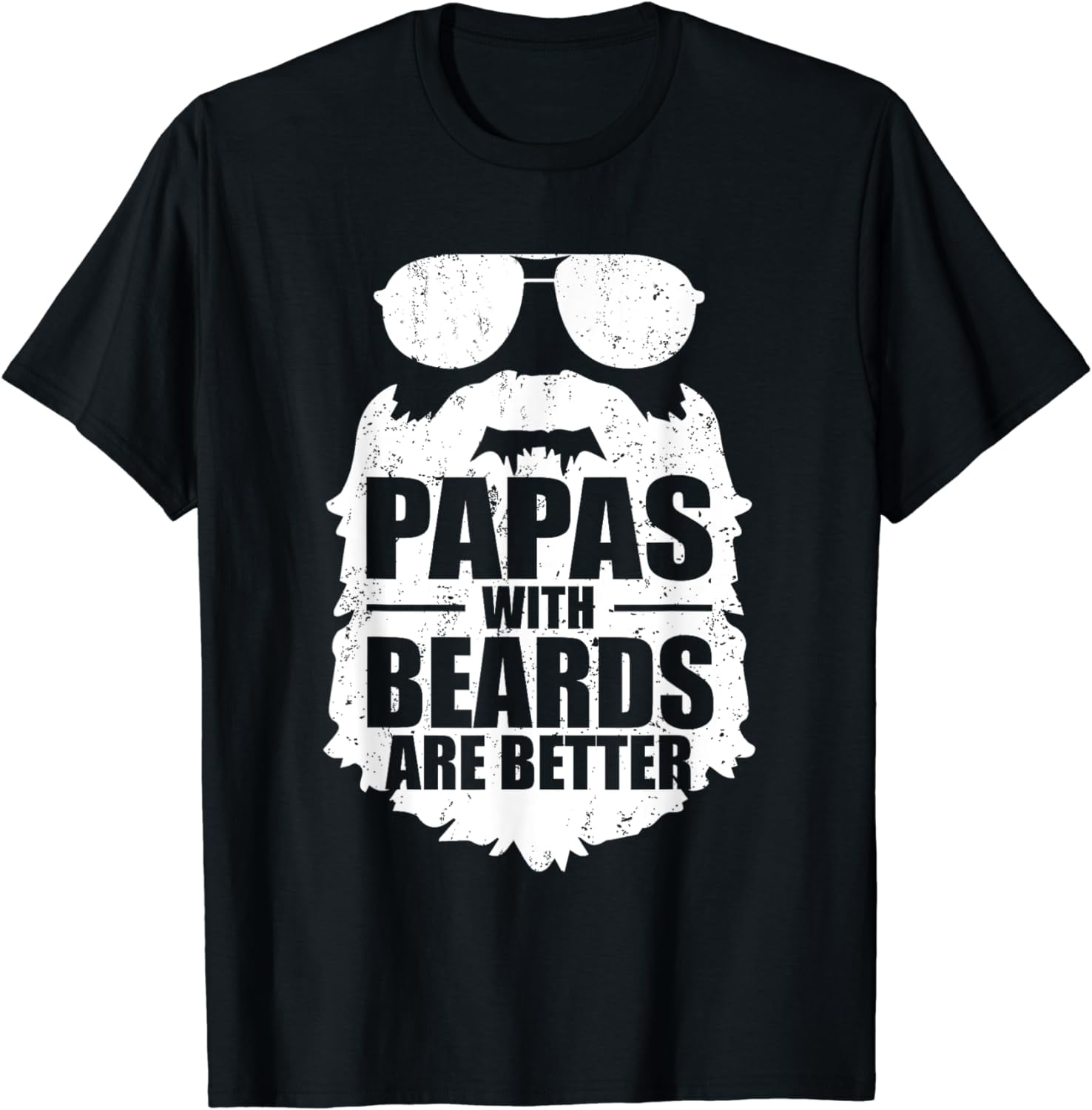 Vintage Papas With Beards Are Better Father's Day Beard T-Shirt ...