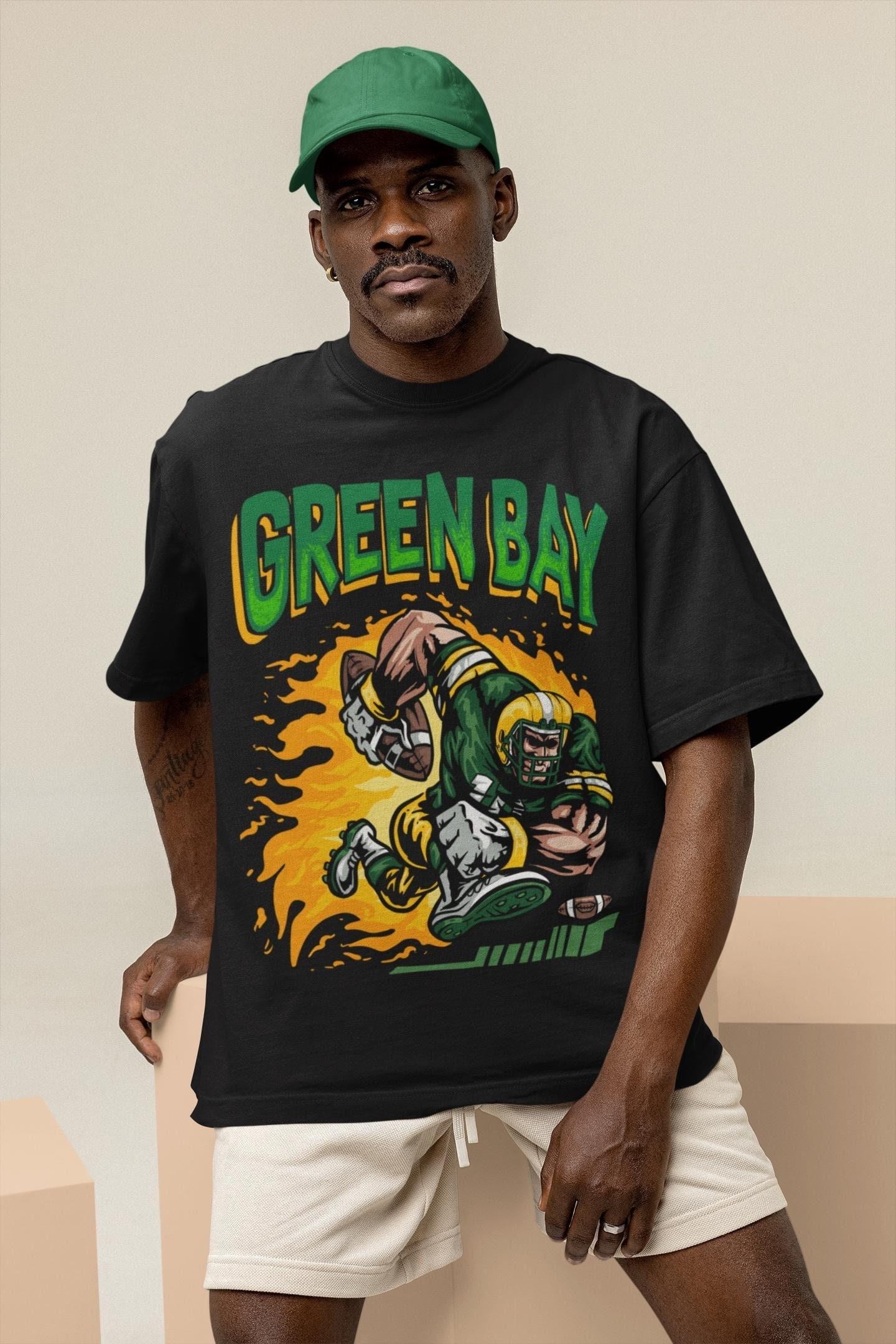 Green Bay Football Graphic Bootleg T Vintage - Walmart.com