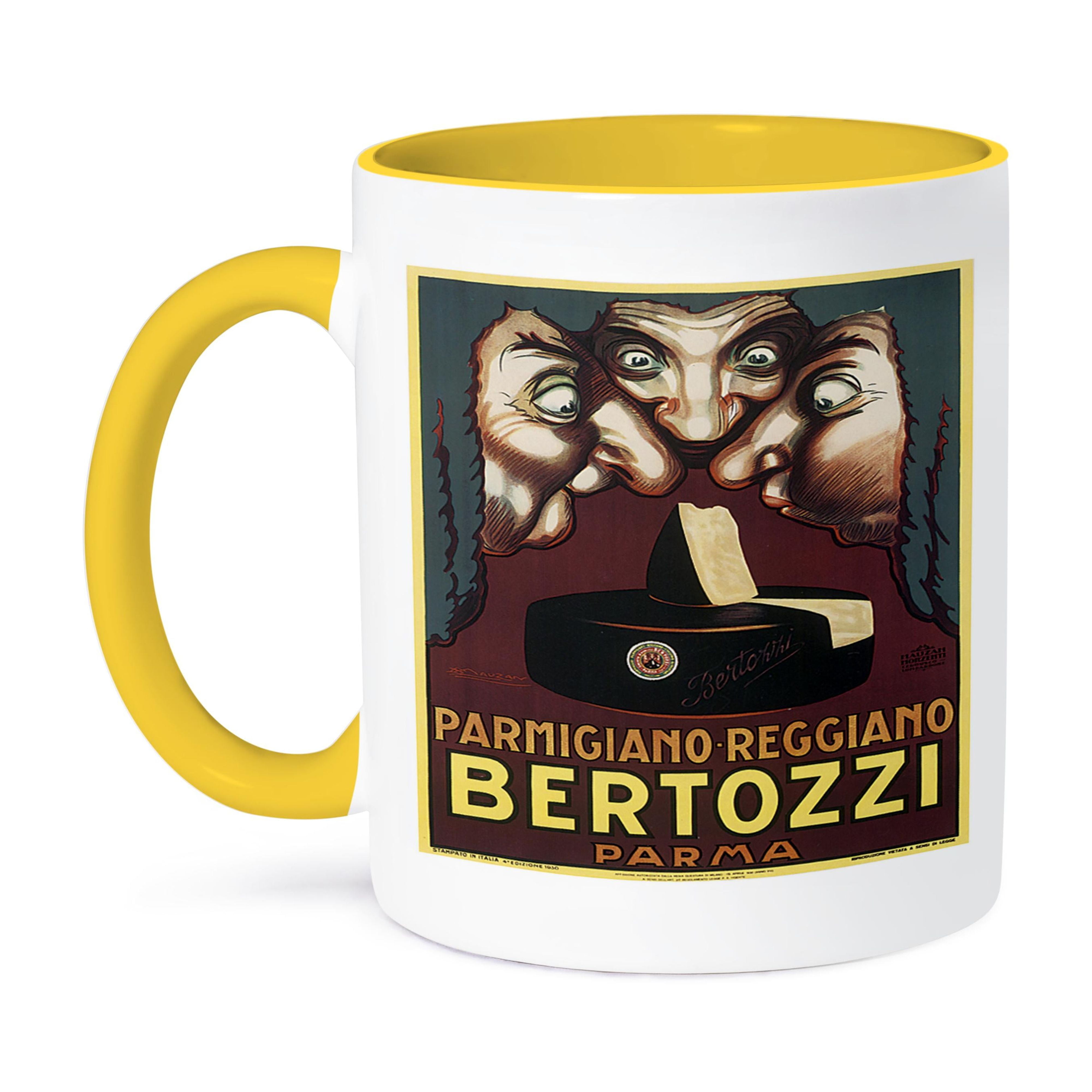 3dRose, Vintage Parmigiano-Reggiano Bertozzi Parma Cheese Label, 11oz ...