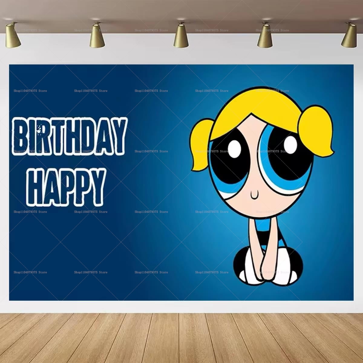 Cartoon Powerpuff Girls Birthday Party Theme Photography Background ...