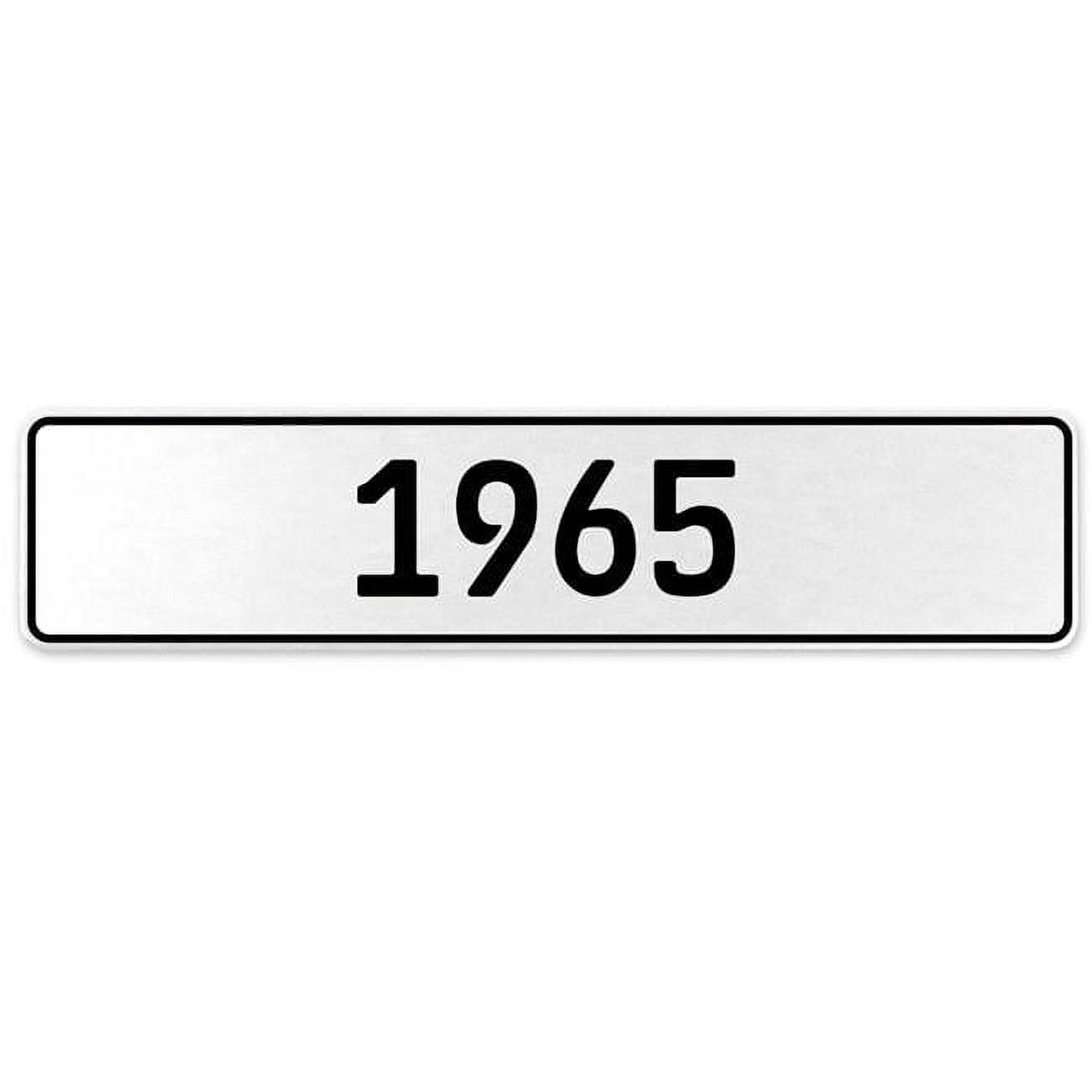 Vintage Parts USA 553208 1965 Year - White Aluminum Street Sign Mancave ...
