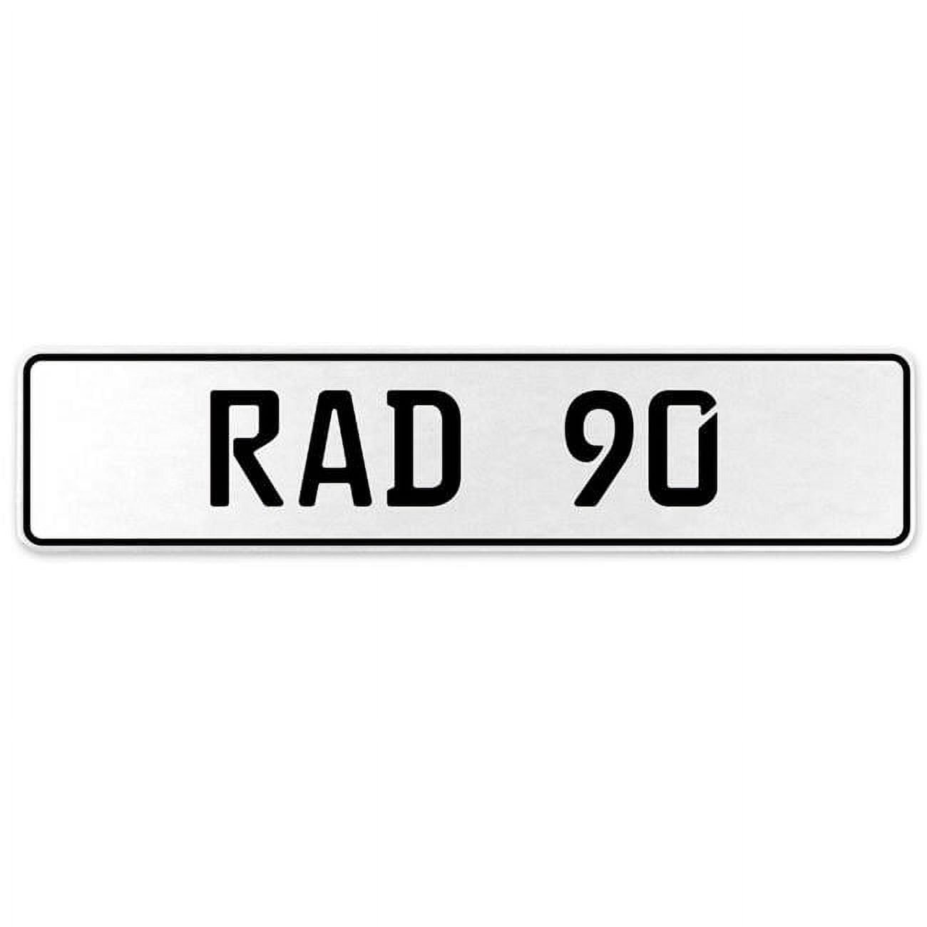 Vintage Parts USA 553994 RAD 90 - White Aluminum Street Sign Mancave ...