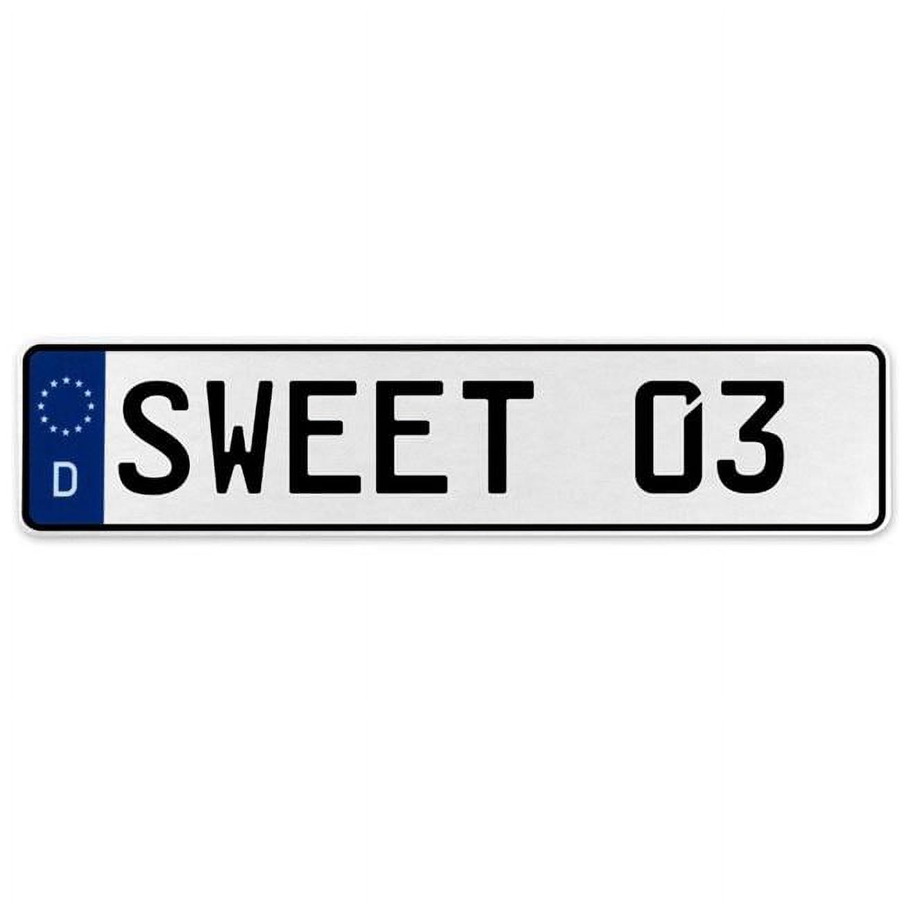 Vintage Parts USA 575312 Sweet 03 - White Aluminum Street Sign Mancave ...
