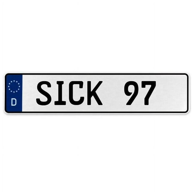 Vintage Parts USA 575604 SICK 97 - White Aluminum Street Sign Mancave ...