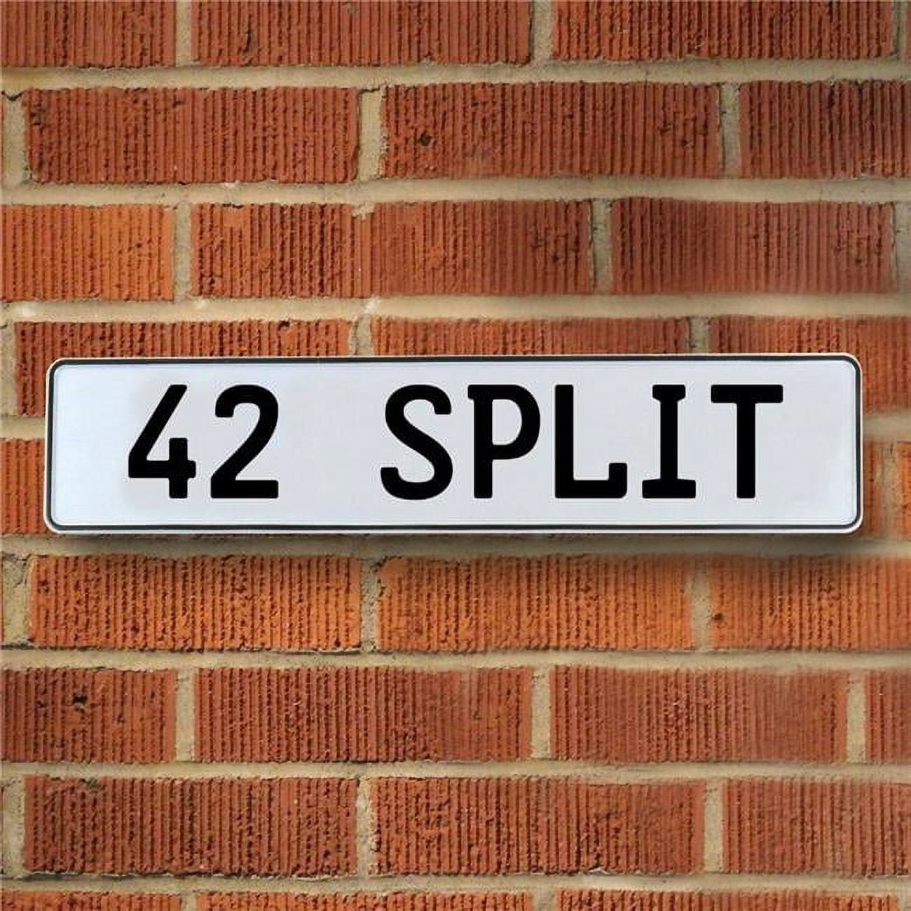 Vintage Parts USA 786121 42 Split - White Aluminum Street Sign Mancave ...