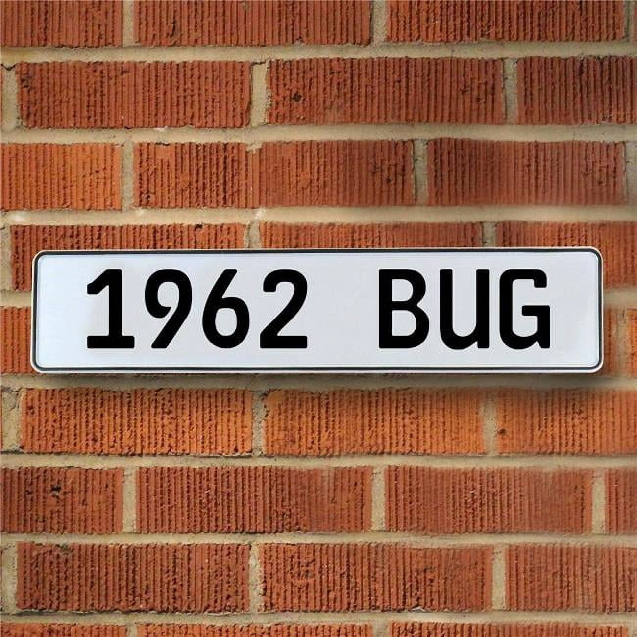 Vintage Parts USA 786162 1962 BUG - White Aluminum Street Sign Mancave ...