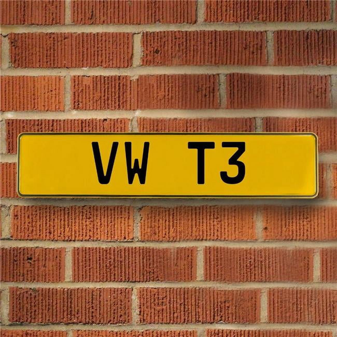 Vintage Parts USA 786244 VW T3 - Yellow Aluminum Street Sign Mancave ...
