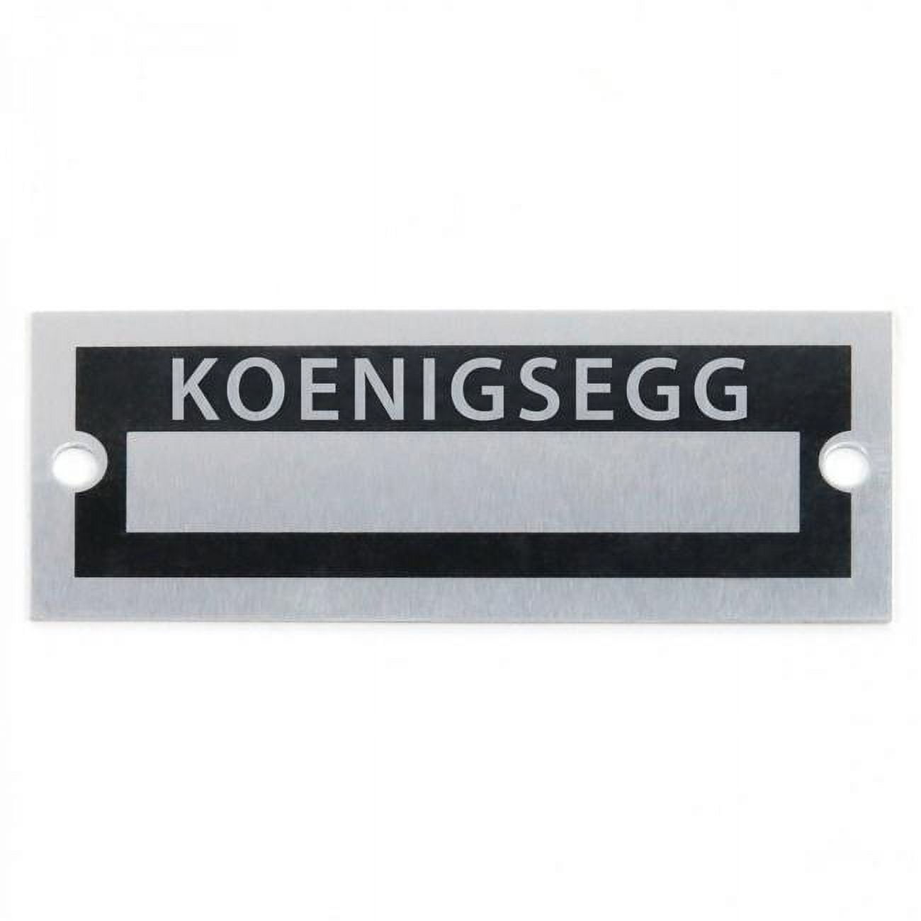 Vintage Parts USA Blank Data Vintage Style License Plate - Koenigsegg ...