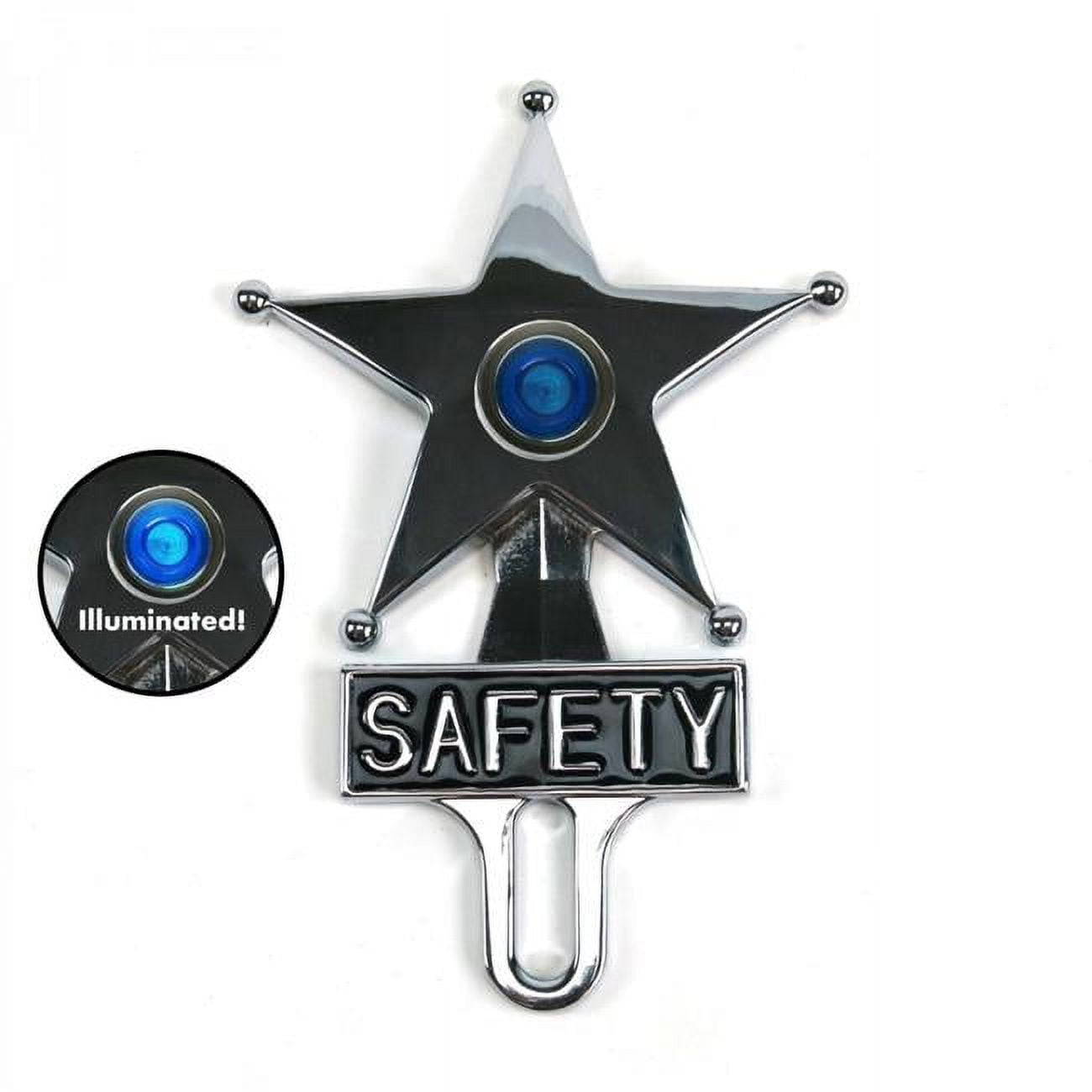 Vintage Parts USA Hot Rod Jewel Safety Star Chromed License Plate ...