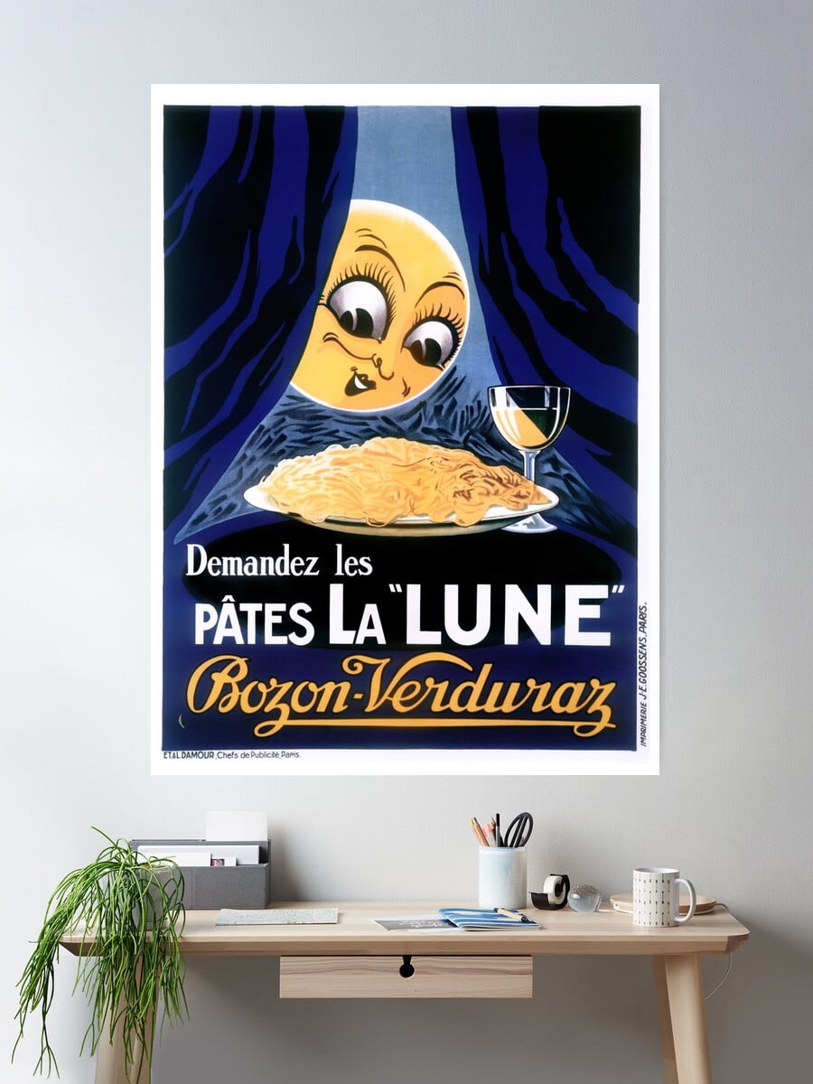 Vintage Pasta Advertising Poster Poster Wall Art, Modern Wall Decor For ...
