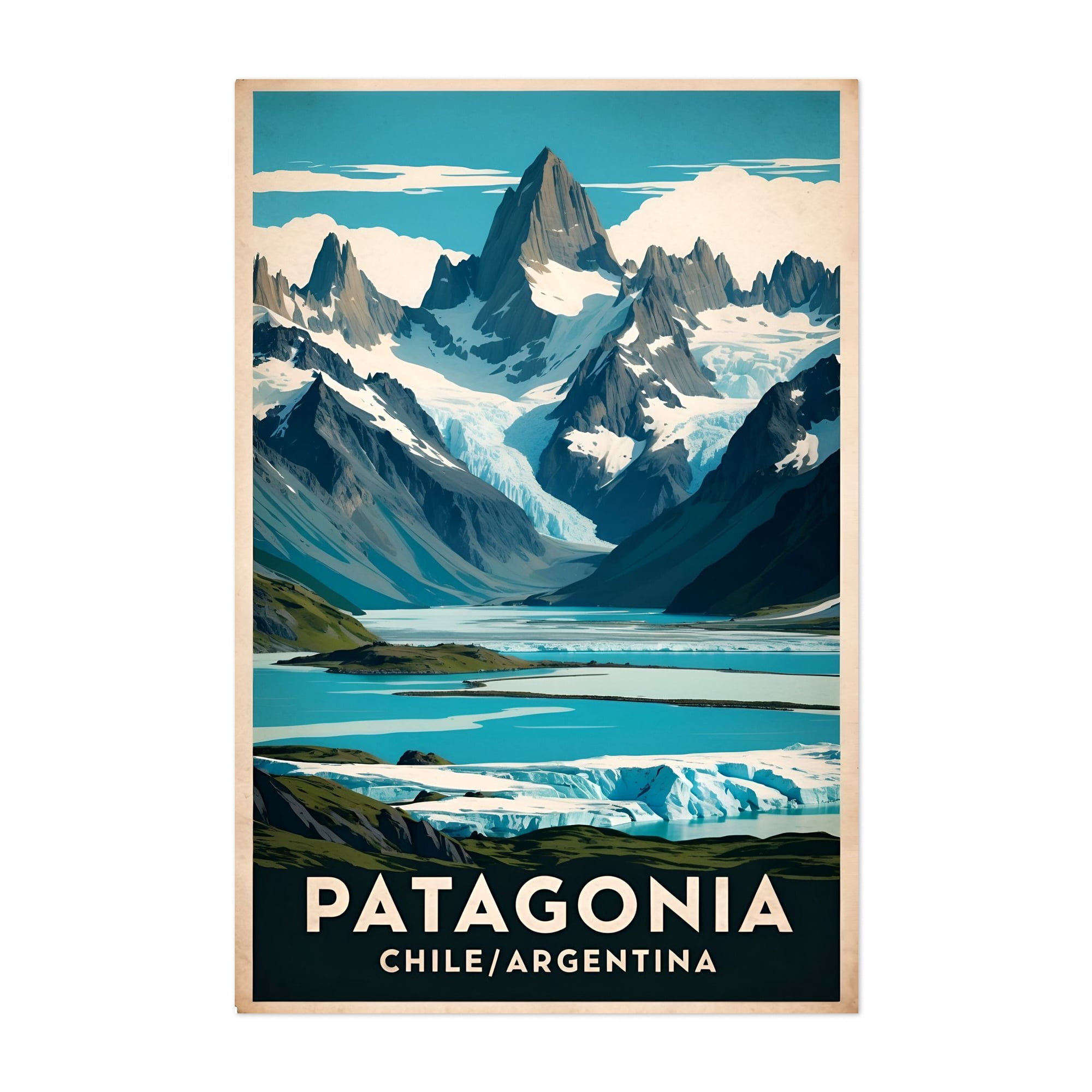 Vintage Patagonia Illustration | Wilderness-Inspired Wall Art ...
