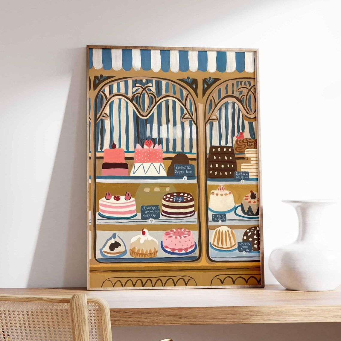 Vintage Patisserie Wall Art, Cafe Print, Food Print, French Bakery ...
