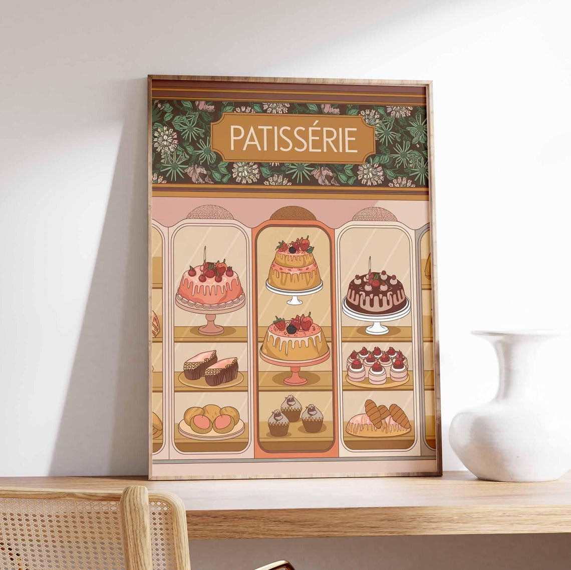 Vintage Patisserie Wall Art, Cafe Print, Food Print, French Bakery ...