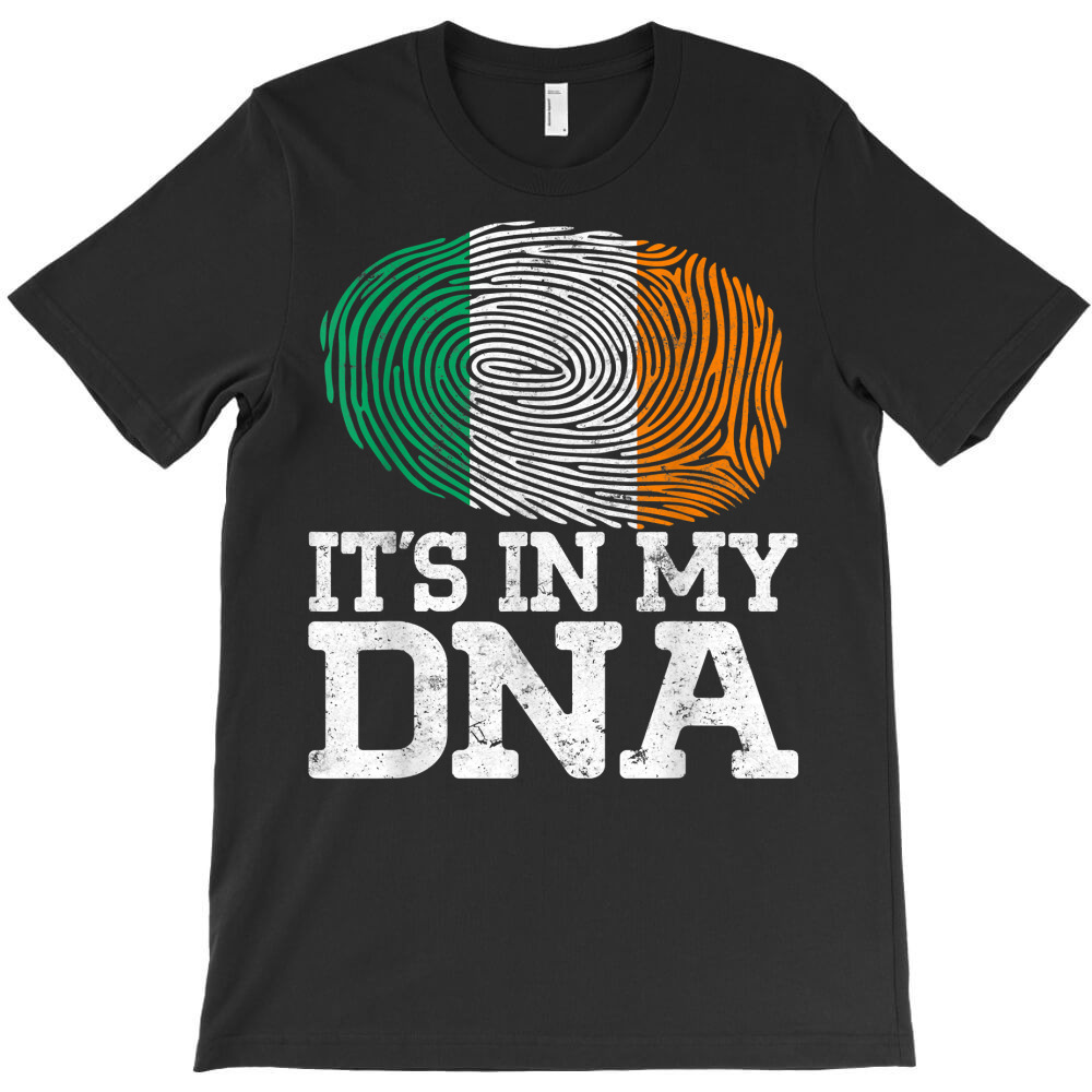 Vintage Patriotic It's In My DNA Ireland Flag Fingerprint, G21606 ...