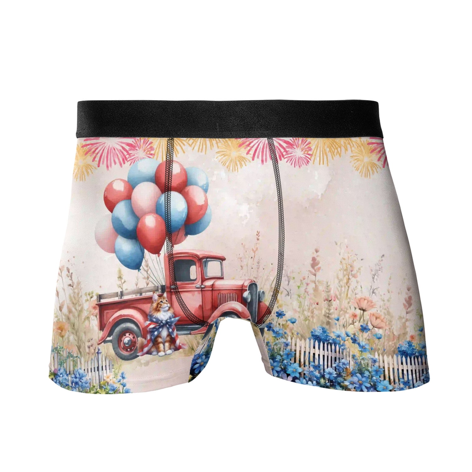 Vintage Patriotic Maine Coon 4th of July Independence Memorial Day All ...