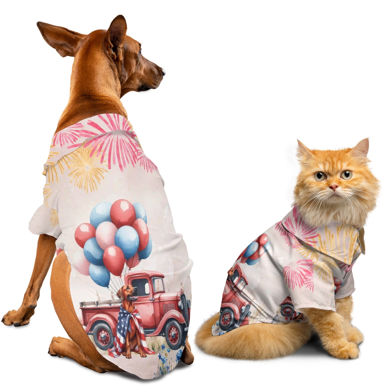 Vintage Patriotic Rhodesian Ridgeback 4th of July Independence Memorial ...