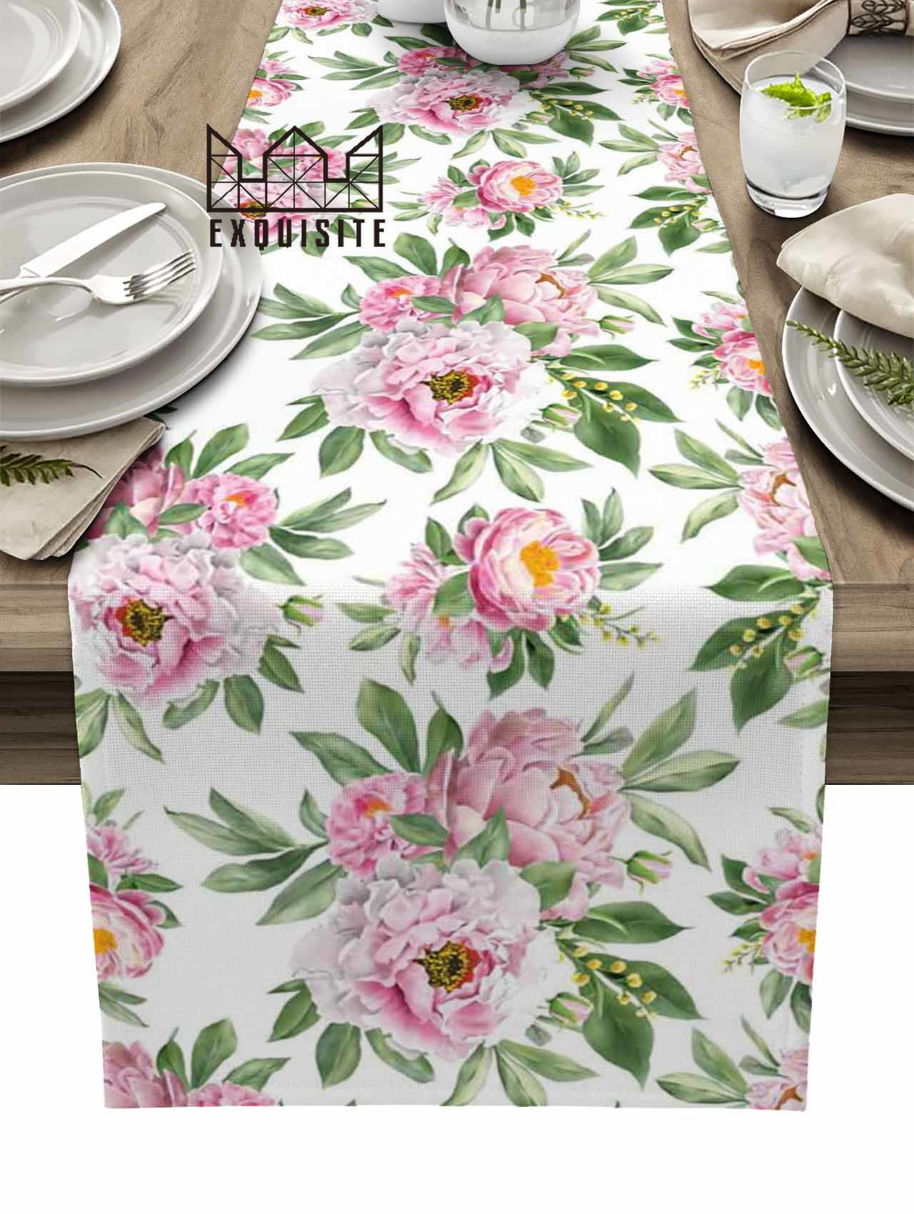 Vintage Pattern Hibiscus Flower Dinning Table ration Coffee Table r ...