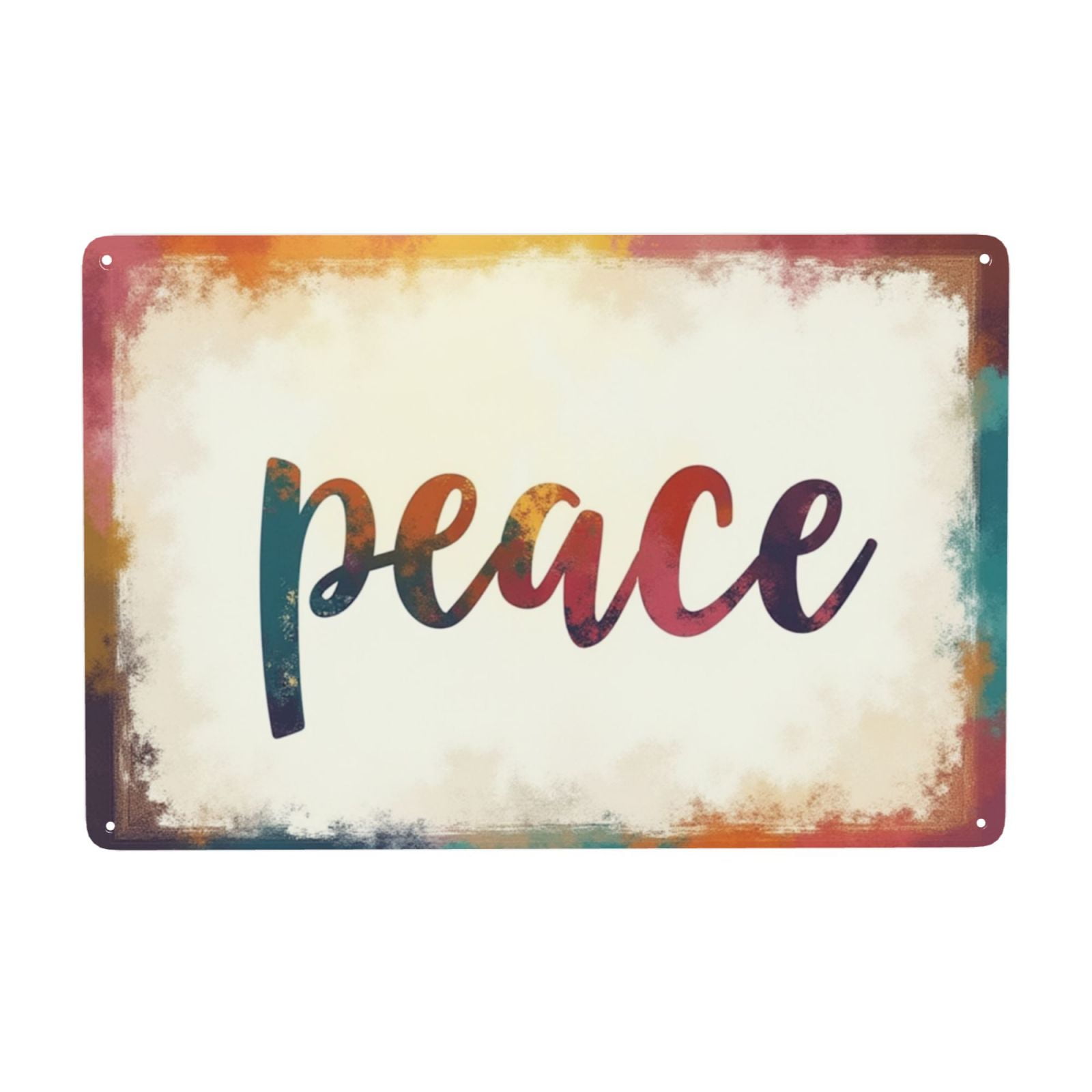 Vintage Peace Metal Tin Sign Inspirational Wall Decor Home Decor Metal ...