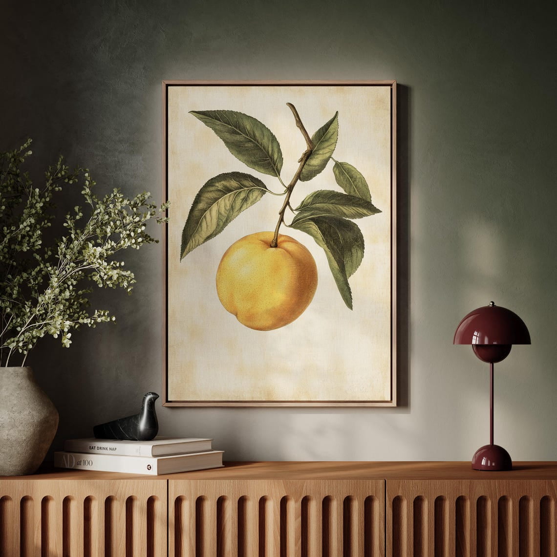Vintage Pear Illustration, Botanical Print Of A Golden Pear, Detailed ...