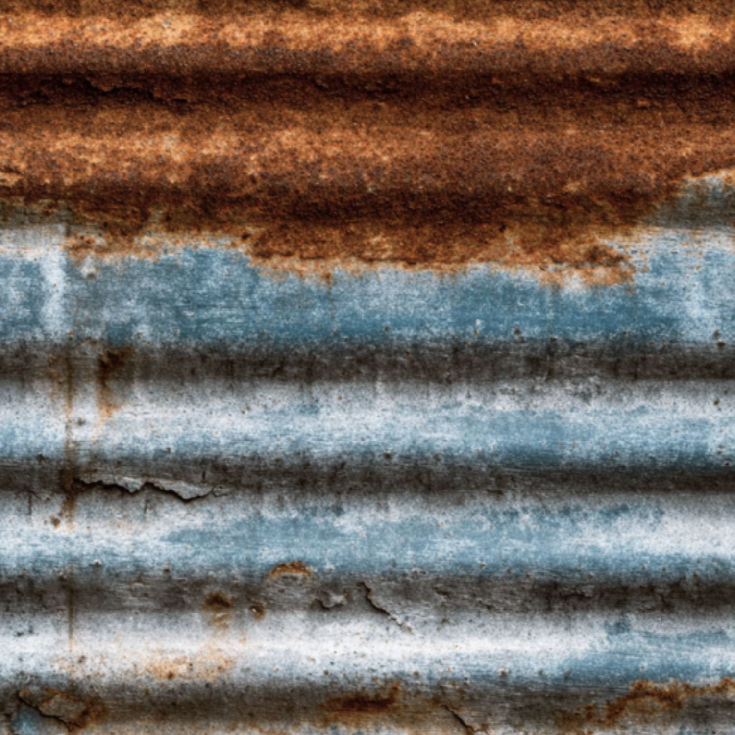 Vintage Peel and Stick Wallpaper Rusty Metal Sheet Blue Patina ...