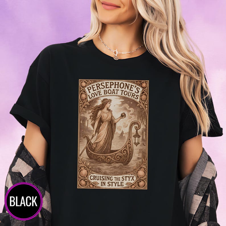 Vintage Persephone T-shirt, Love Boat Tours Graphic Tee, Greek ...