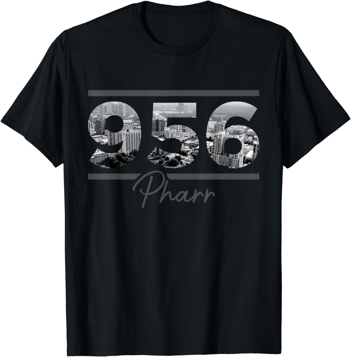 Vintage Pharr 956 Area Code Skyline Texas T-Shirt - Walmart.com