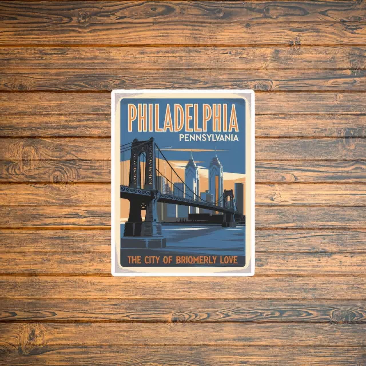 Vintage Philadelphia Pennsylvania Travel Sticker - The City Of ...
