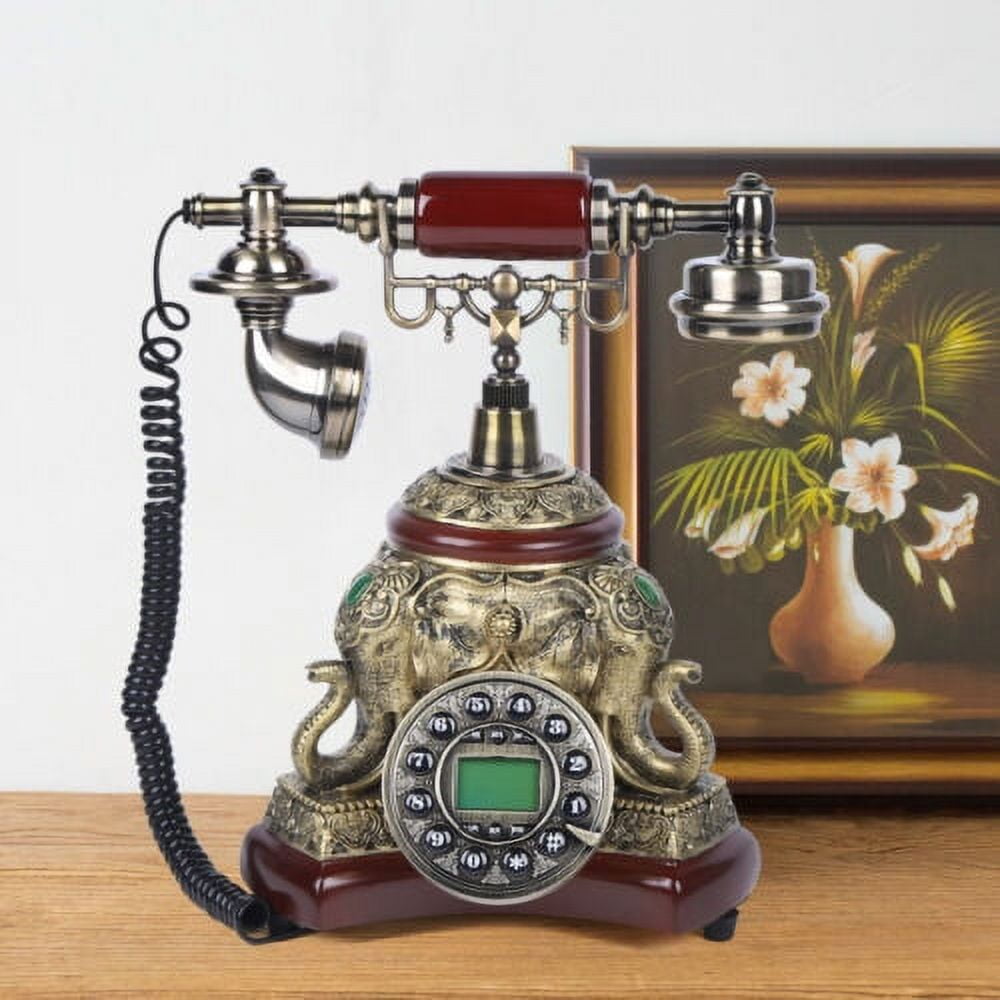 Vintage Phone Antique Push Button Dial Telephone Home Use Exquisite ...