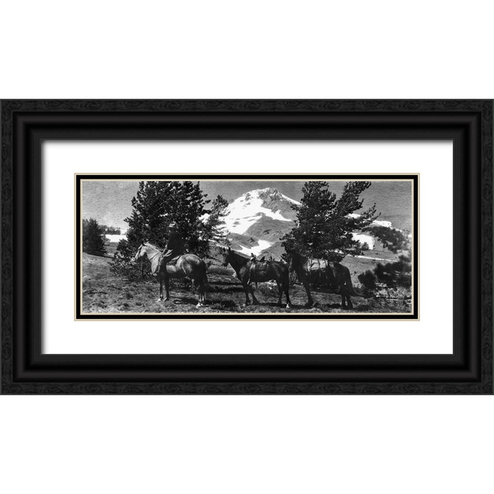 Vintage Photography 24x12 Black Ornate Wood Framed with Double Matting ...