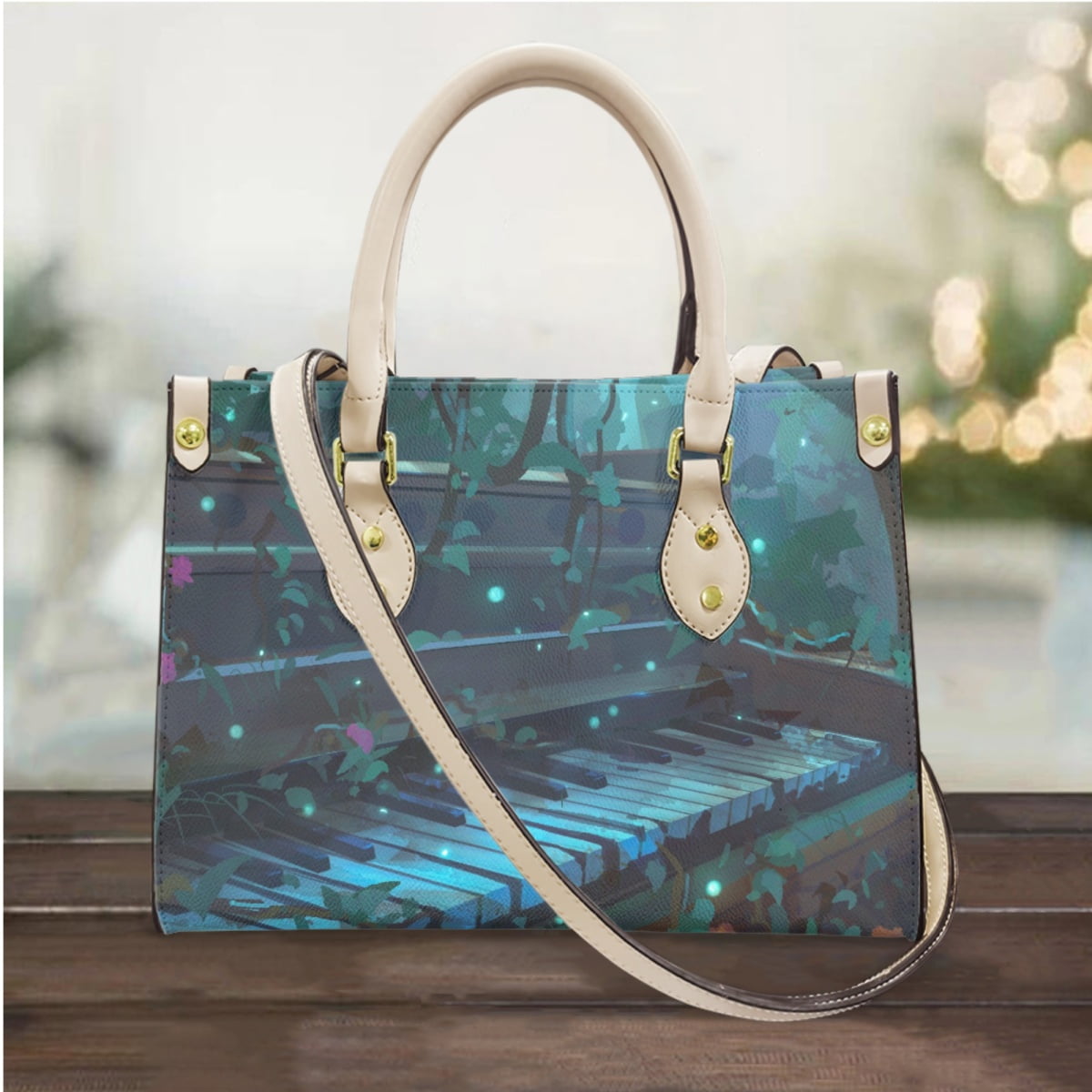 Vintage Piano Vine Designer Elegant Ladies Handbag Music Theme Top ...