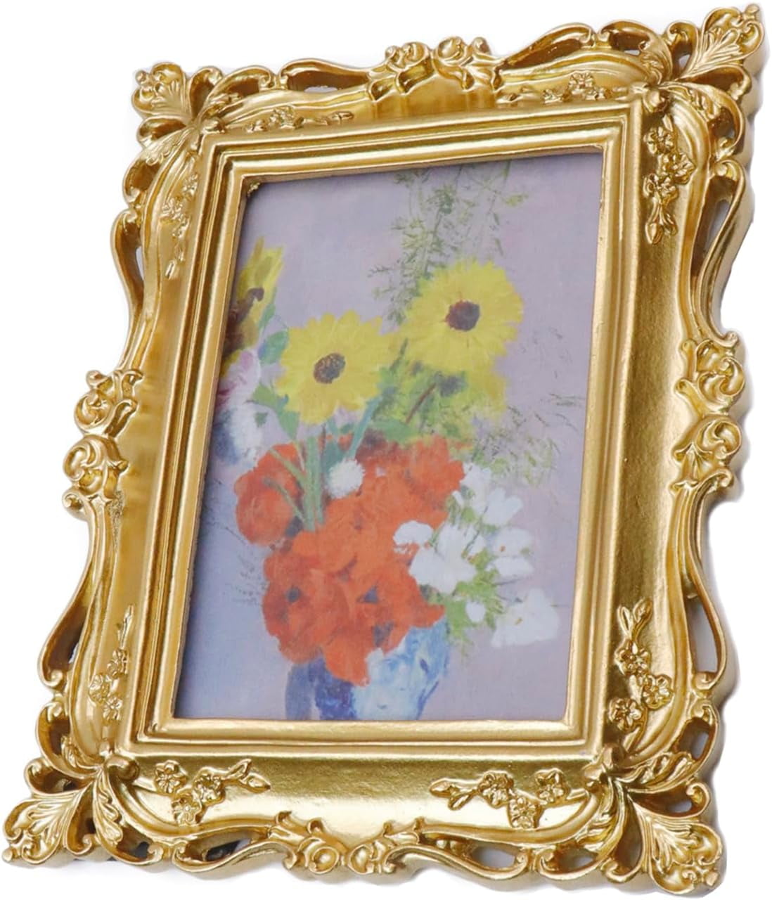 Vintage Picture Frame 5 x 7 Inch Oval Elegant Antique Photo Frames with ...