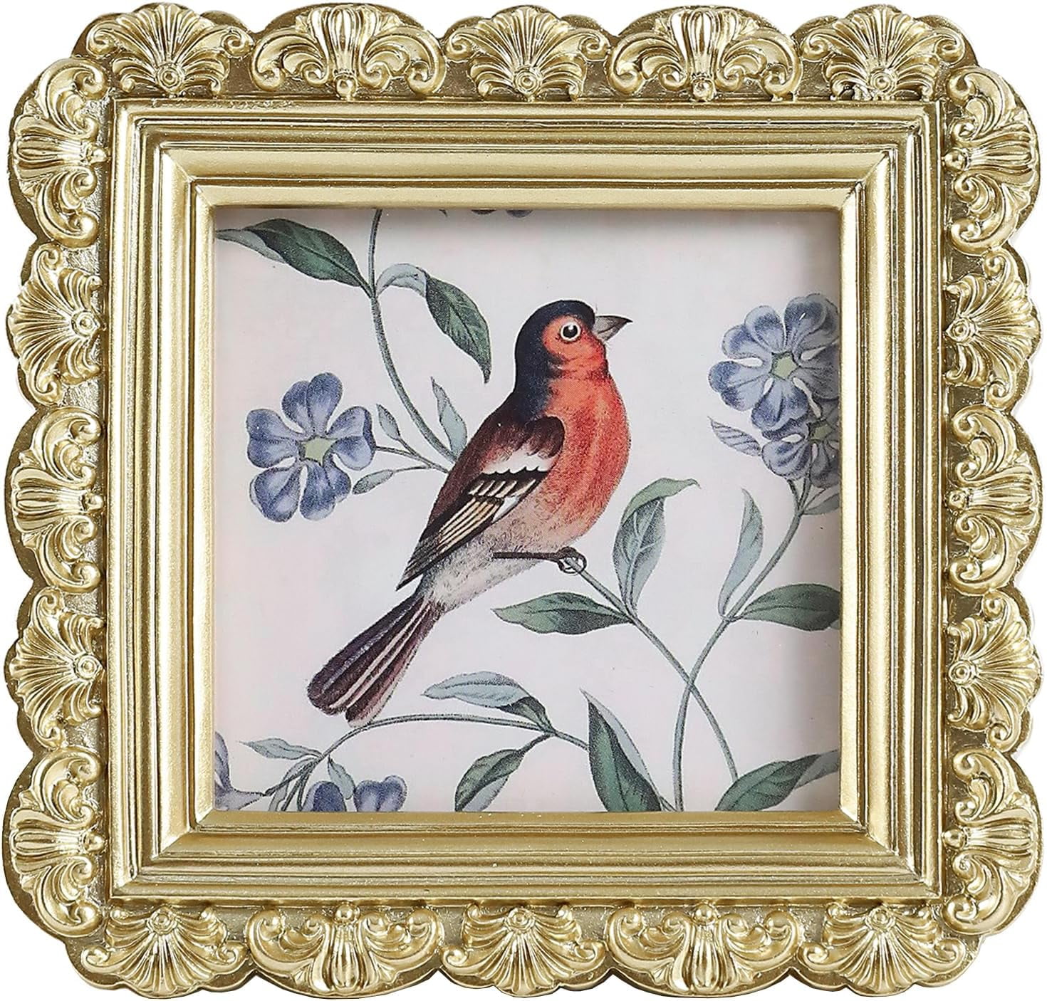 Vintage Picture Frames 3x3 Square Gold Antique Picture Frames with ...