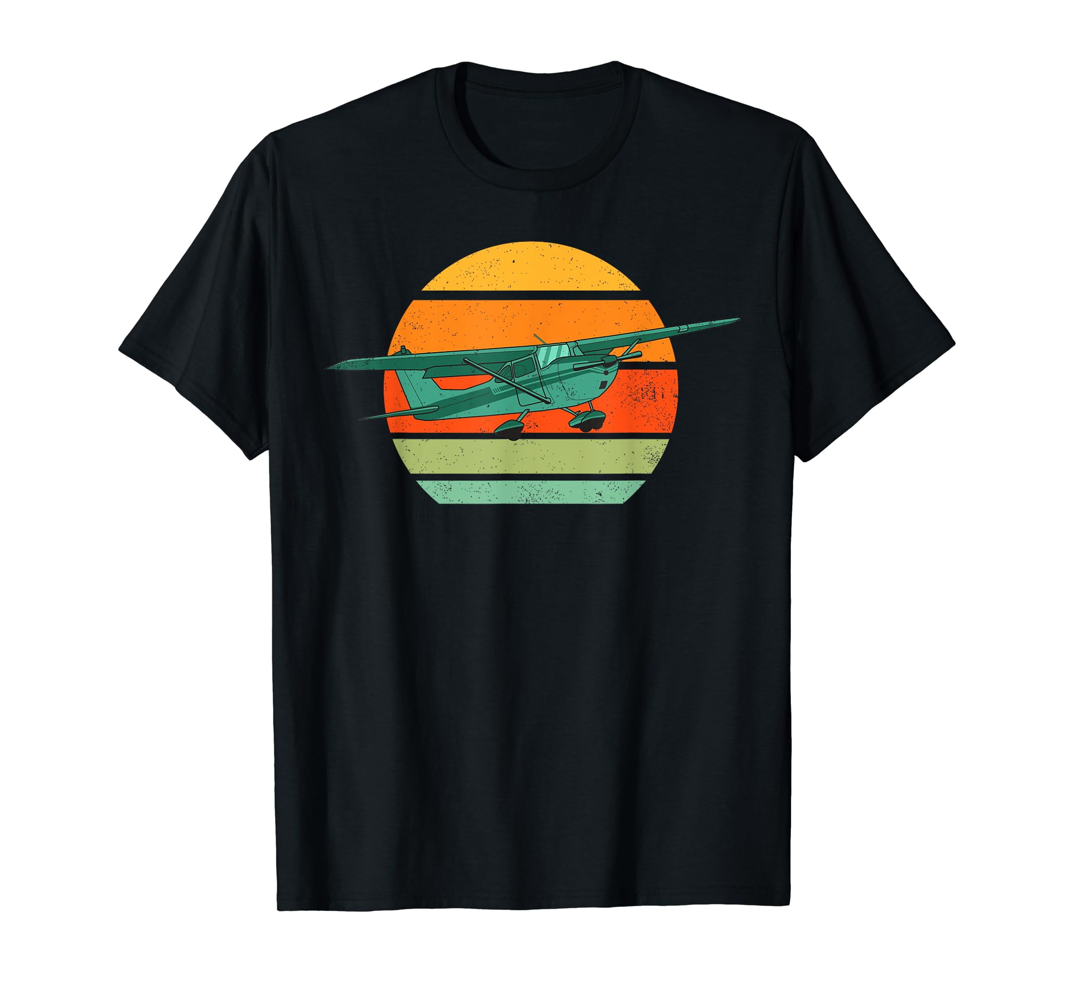 Vintage Pilot Aviation Airplane Light Retro Aircraft T-Shirt - Walmart.com