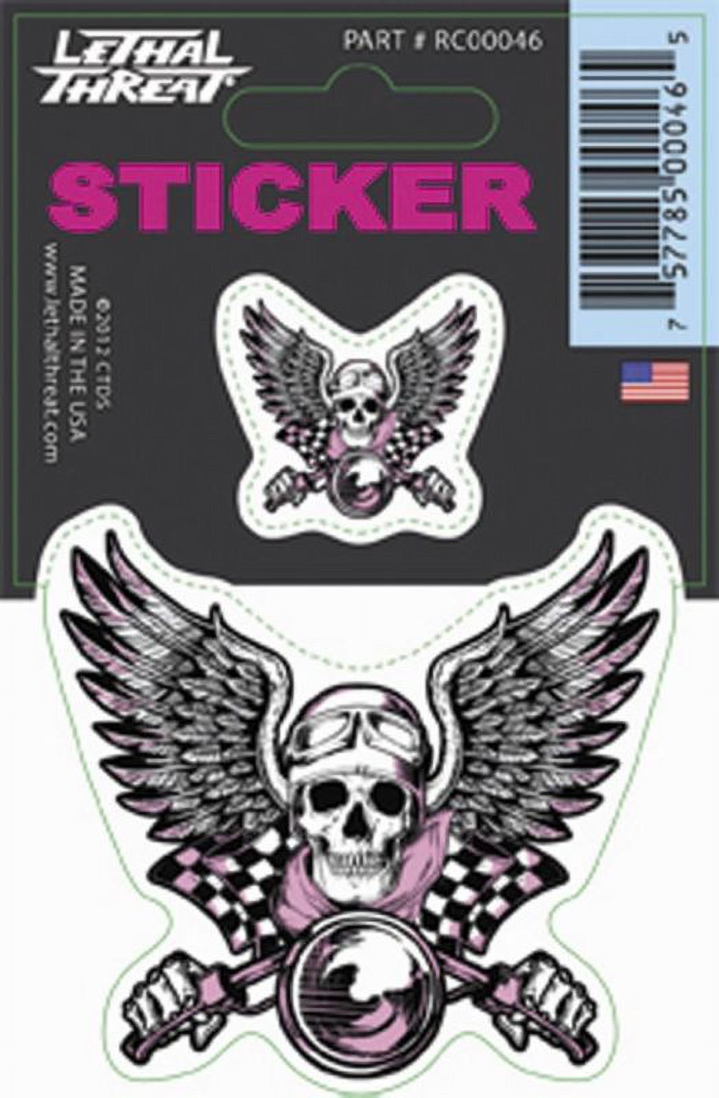 Vintage Pink Biker Decal - Walmart.com
