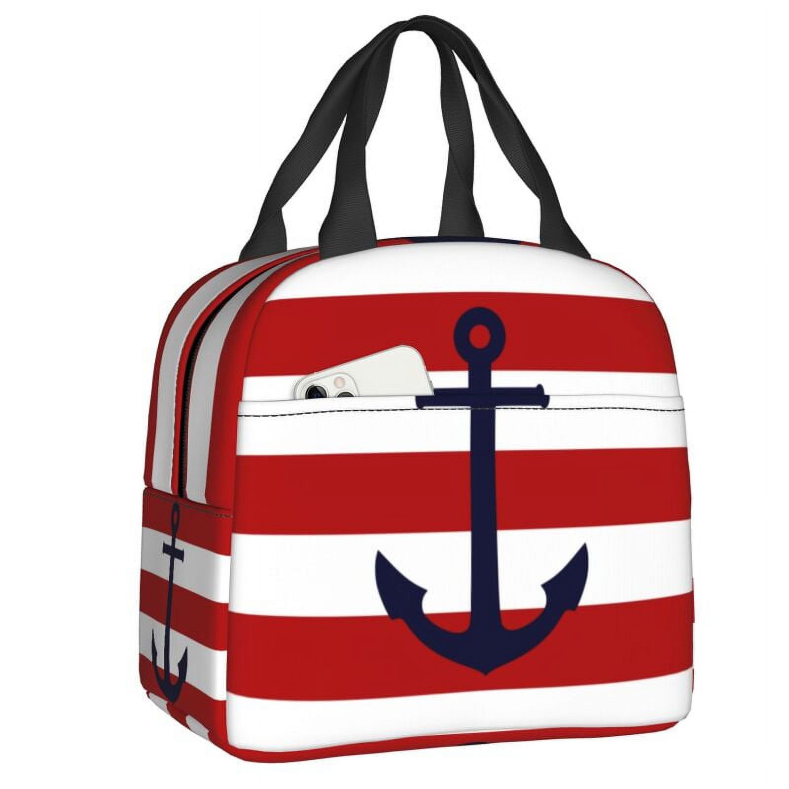 Vintage Pirate's Map Lunch Bag l Compass Cooler Thermal Insulated Lunch ...