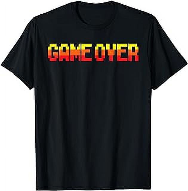 Vintage Pixelated Game Over 80s Arcade T-Shirt - Walmart.com