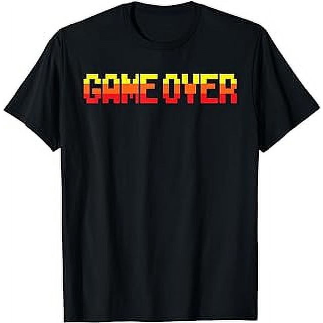 Vintage Pixelated Game Over 80s Arcade T-Shirt - Walmart.com