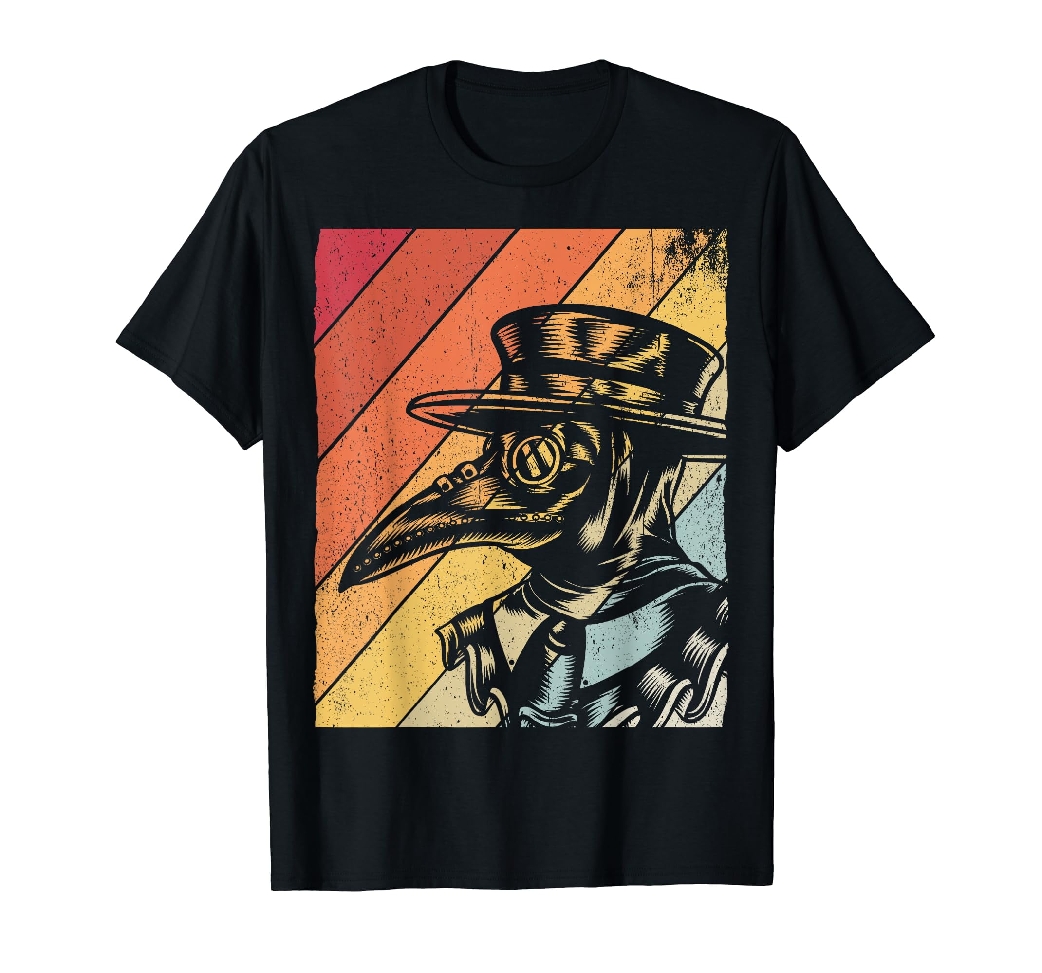 Vintage Plague Doctor Retro Doctor Disguise Plague Doctor T-Shirt ...