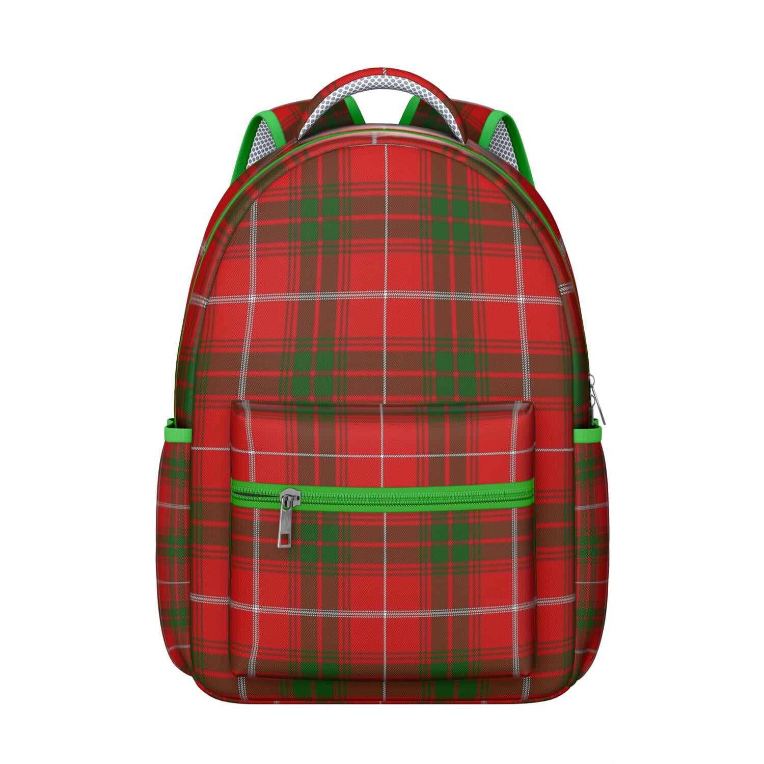 Vintage Plaid Backpack Retro Checkerboard and Buffalo Plaid Pattern ...