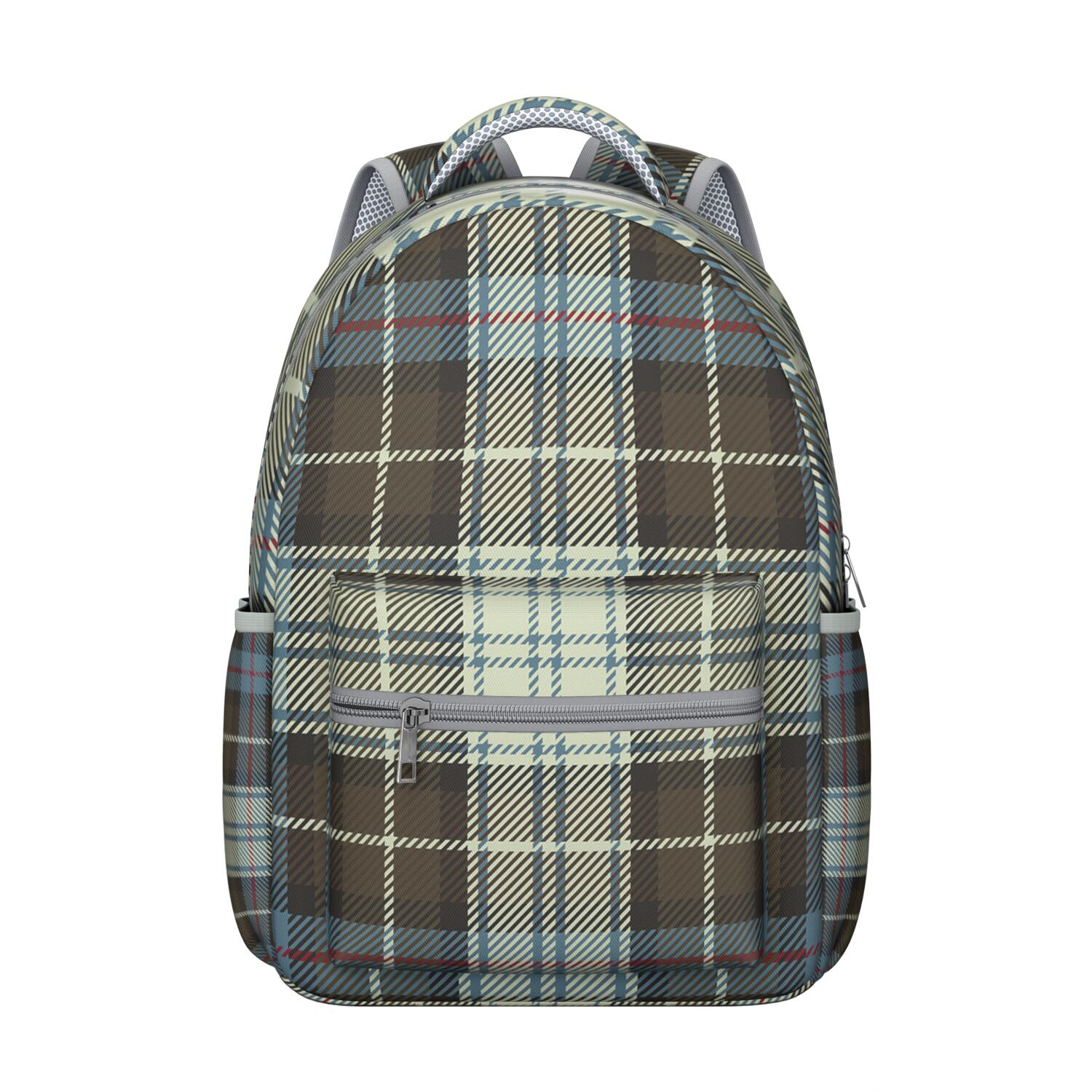 Vintage Plaid Backpack Retro Checkerboard and Buffalo Plaid Pattern ...