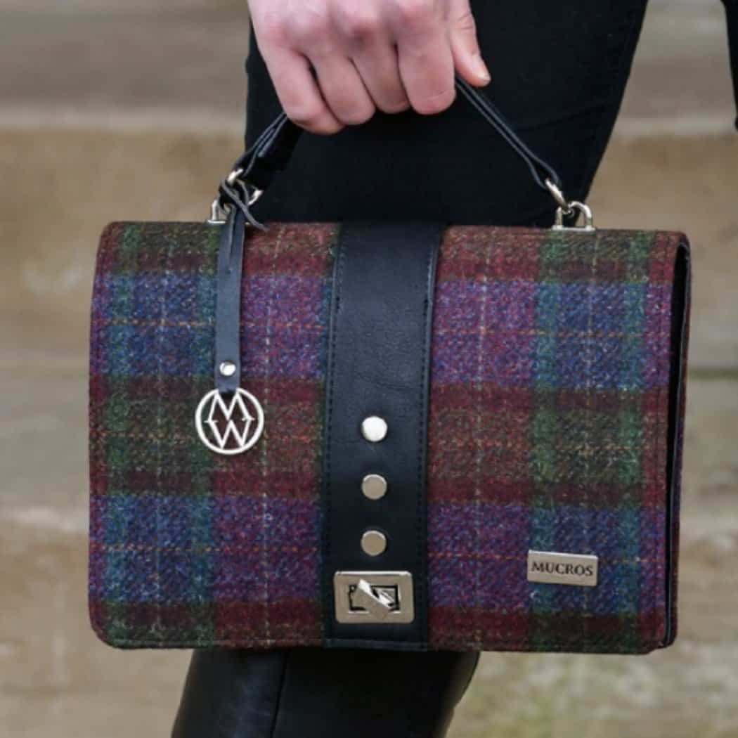 Mucros Weavers Vintage Plaid Fiona Handbag for Women, Made in Ireland ...