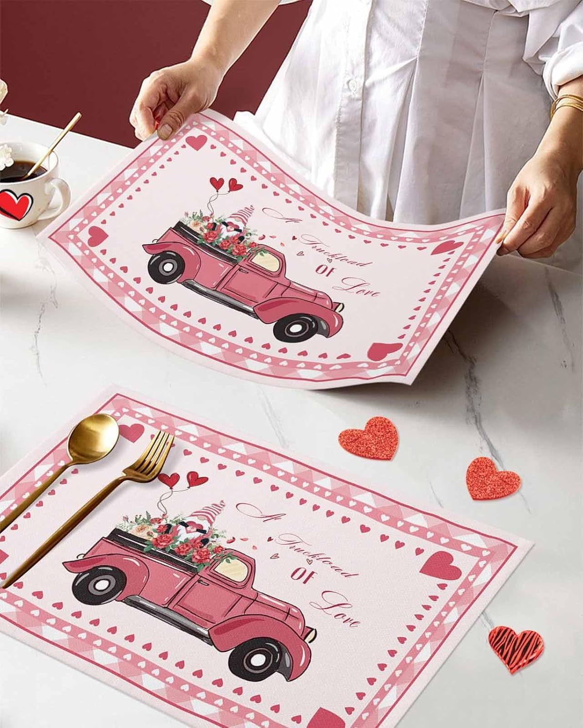 Vintage Plank Placemat Set of 4, Rustic Farmhouse Retro Lodge Forest ...