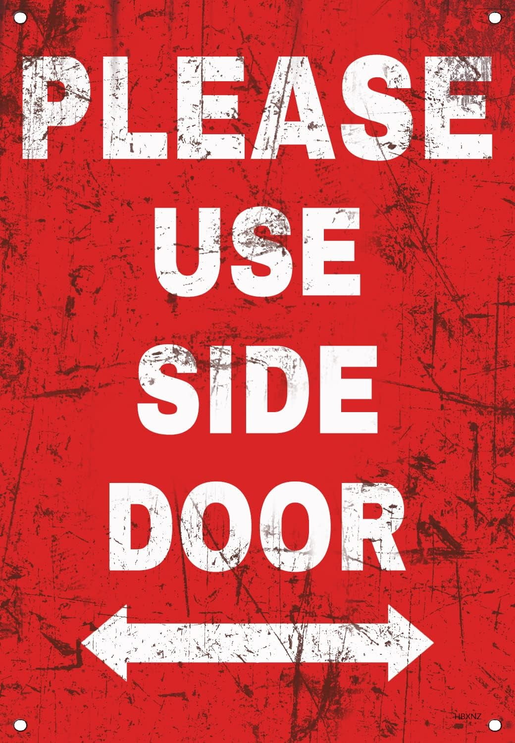 Vintage Please Use Side Door Tin Sign Home Decor Metal Plate Door Decor ...